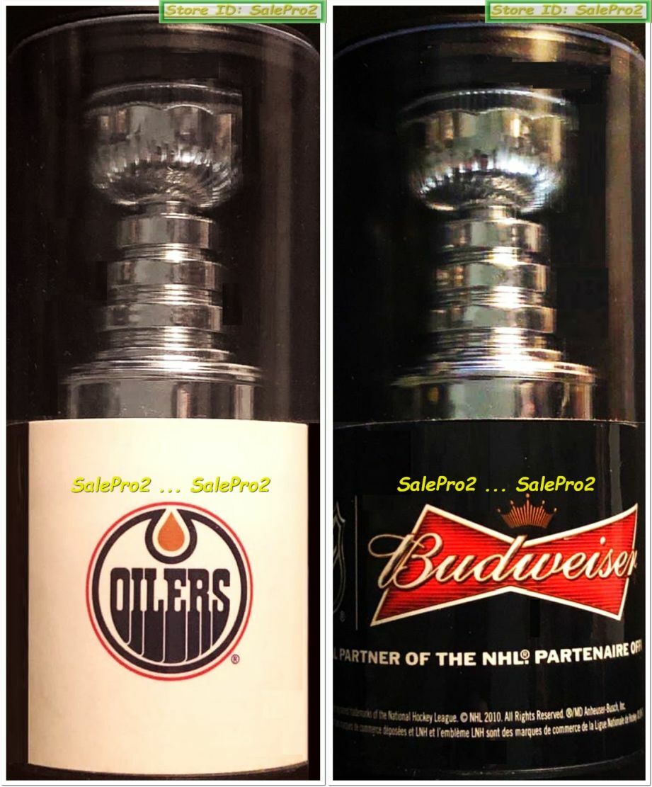 BUDWEISER 2010 BEER PRIZE HOCKEY EDMONTON OILERS MINI STANLEY CUP with ...