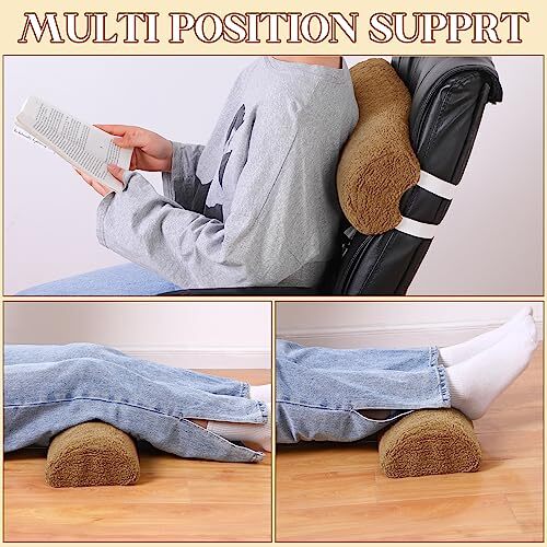 Half Moon Recliner Leg Rest Cushion Sofa Foot Rest Pillow for Sleeping ...