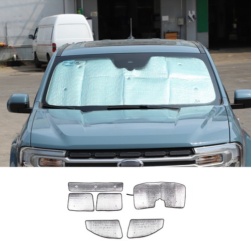 Full Glass Foldable Windshield Sun Shades Block UV Rays For Ford ...