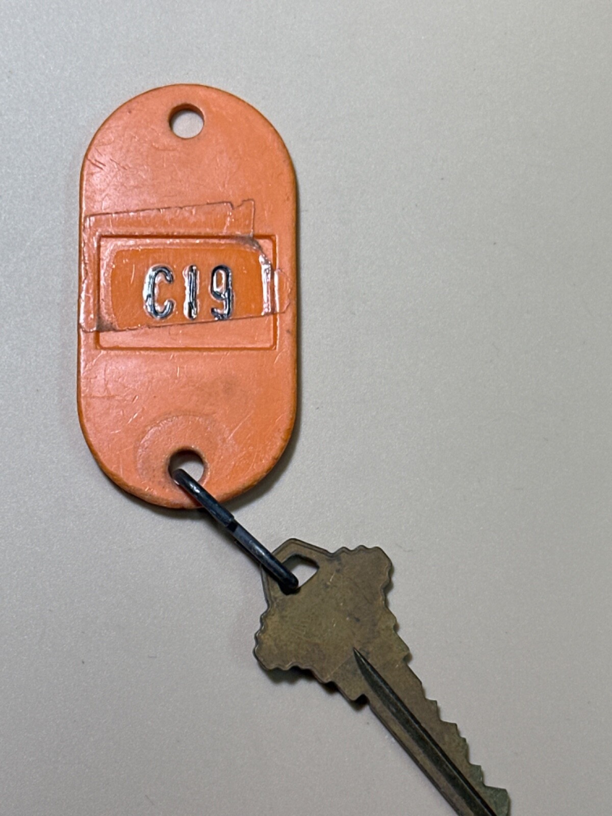 Vintage Hotel Motel Room Key Fob with Key #C 19 | eBay