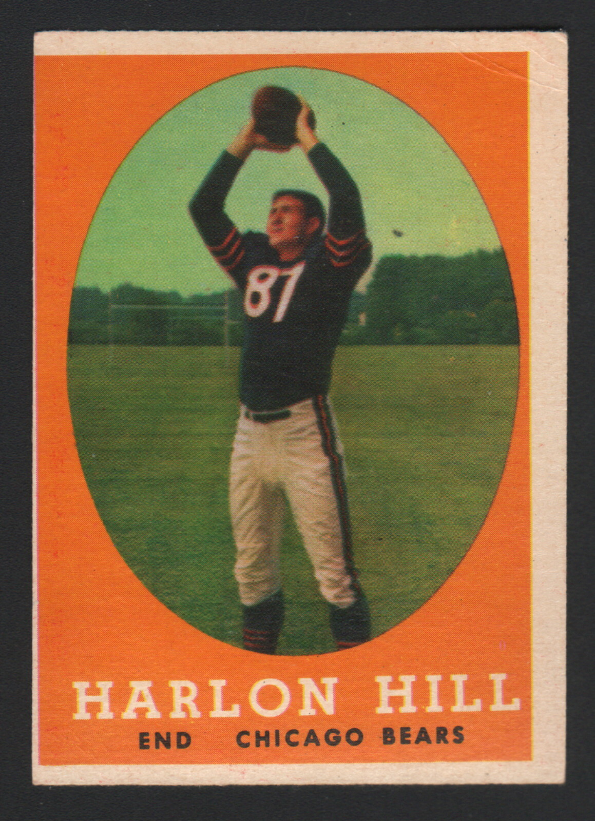 1958 Topps Football #80 - HARLON HILL - CHICAGO BEARS | eBay