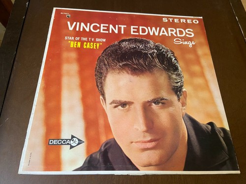 Vincent Edwards~Sings~INNER~Decca Stereo LP~60s Male Pop Rock Vocal ...