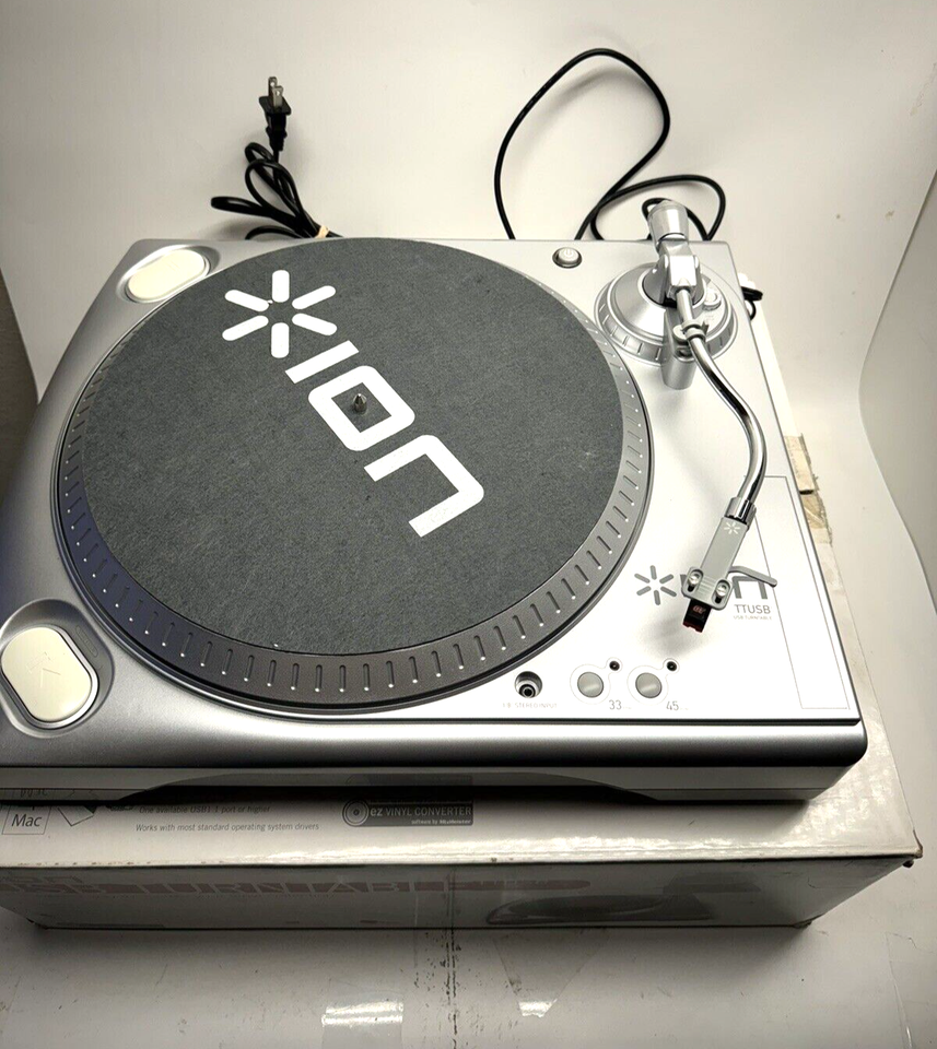 ION iTTUSB Turntable with Direct-to-Digital MP3 Conversion Record to PC ...