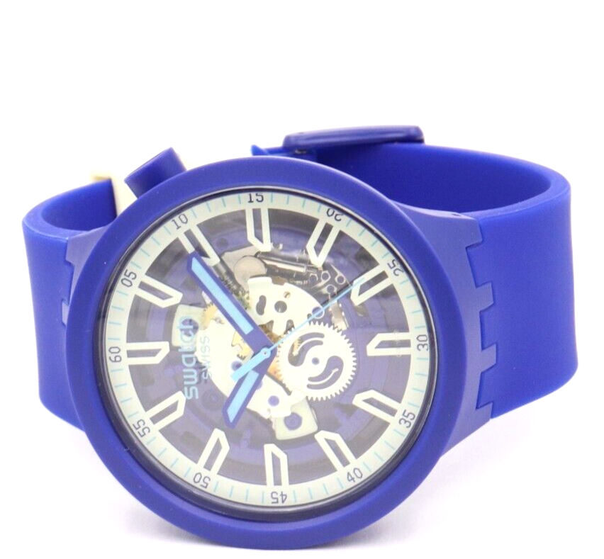 Swatch Big Bold SB01N102 Iswatch Blue Product/ for sale online | eBay