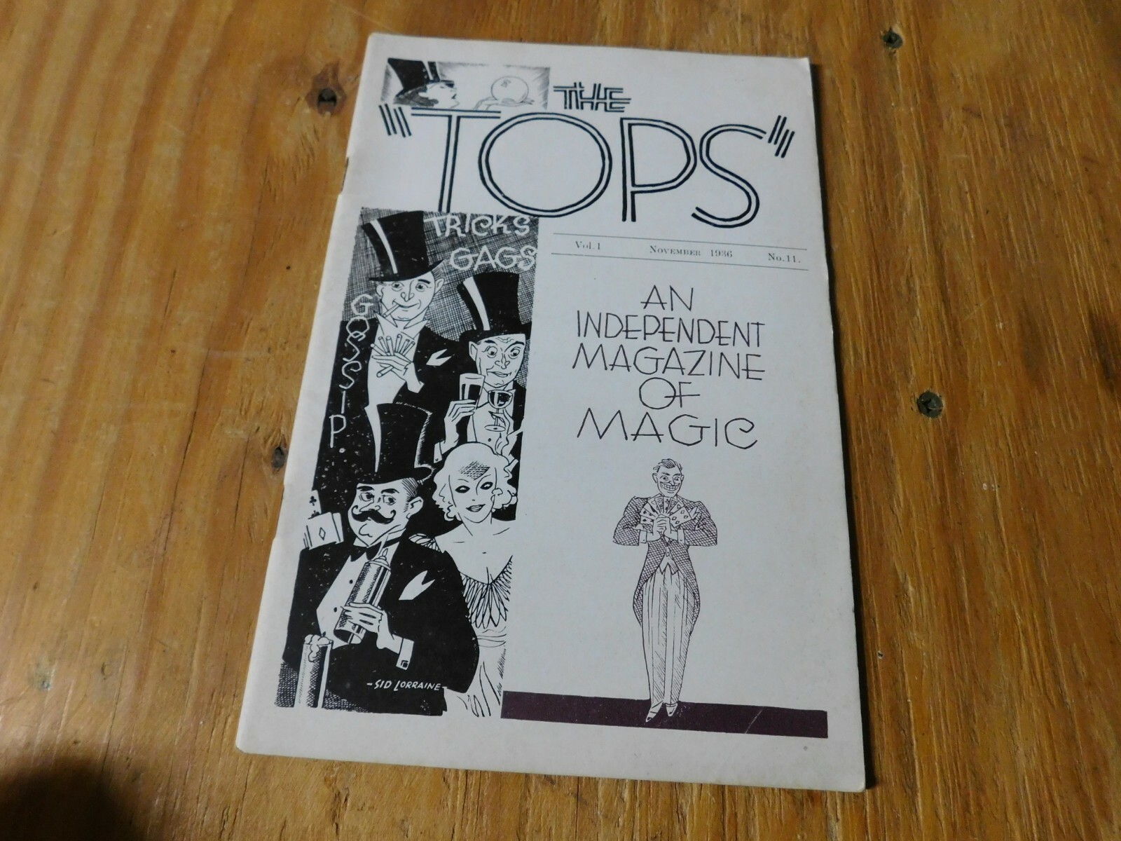 The Tops Independent Magazine Of Magic & Magicians November 1936 | eBay