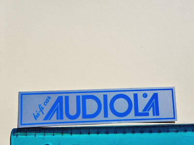Autocollant Audiola Hi-Fi Car Timbre Vintage 80s | eBay