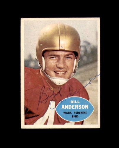 Bill Anderson Signed Original 1960 Topps Washington Autograph | eBay