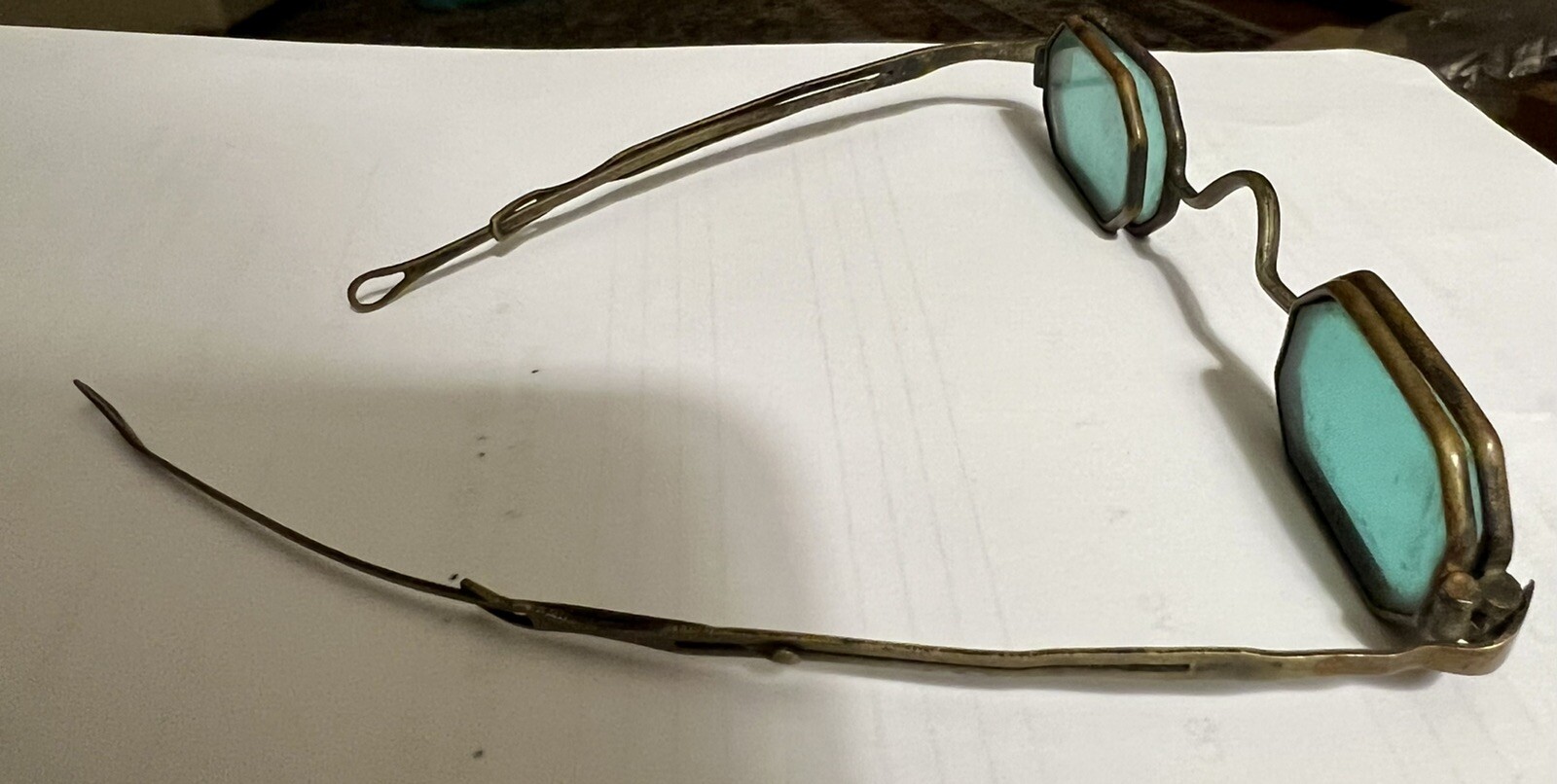 Antique Blue Lenses Railroad four lens glasses c. a. burr? 1814 - 1863 ...