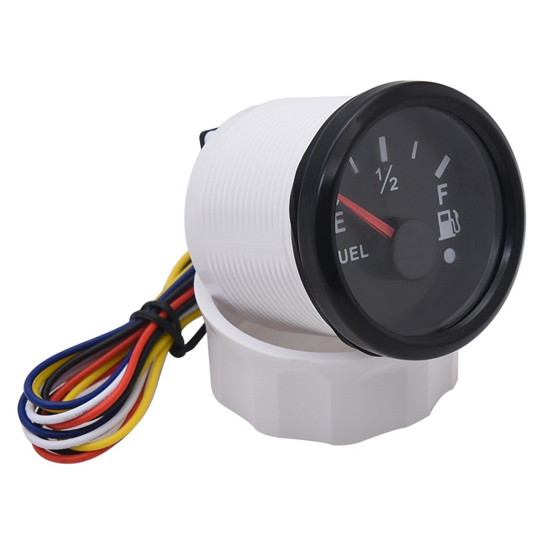 2" 52mm Gas Fuel Level Gauge 240-33 ohms 7 Colors LED For Boat Car ...