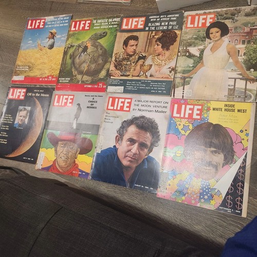 VINTAGE LIFE MAGAZINES LOT, 1950S - 1960S; G-VG; LIZ, MAX, WAYNE, HOFFMAN,LOREN+ | eBay