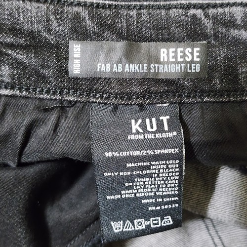 nwt KUT FROM THE KLOTH size 24W Reese Jeans Distressed Straight Leg ...