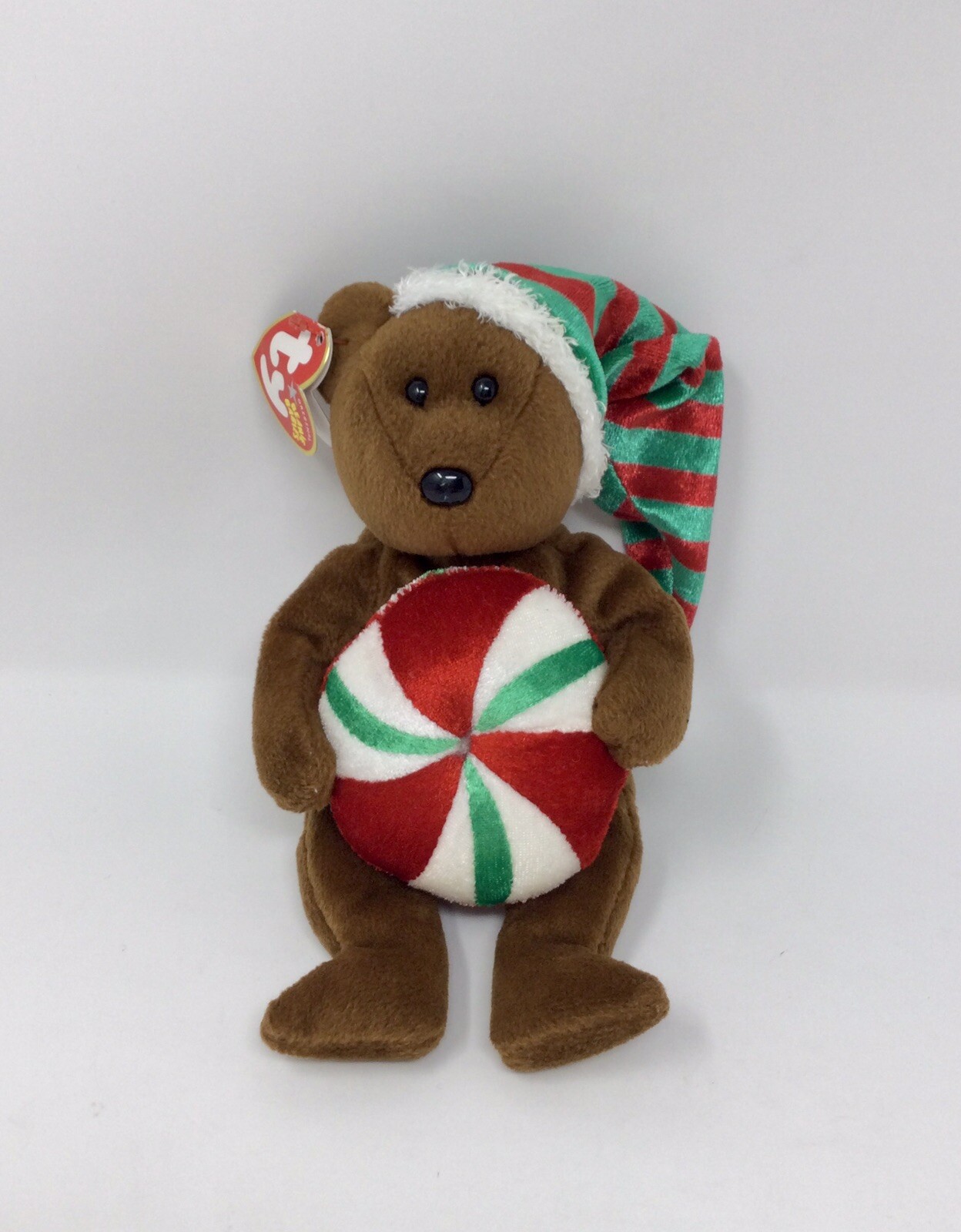 Ty Beanie Baby Yummy Holiday Christmas Peppermint Bear Plush NWT | eBay