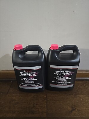 2 Pack OEM Toyota Lexus Super Long Life Pink Antifreeze Coolant 50/50 ...