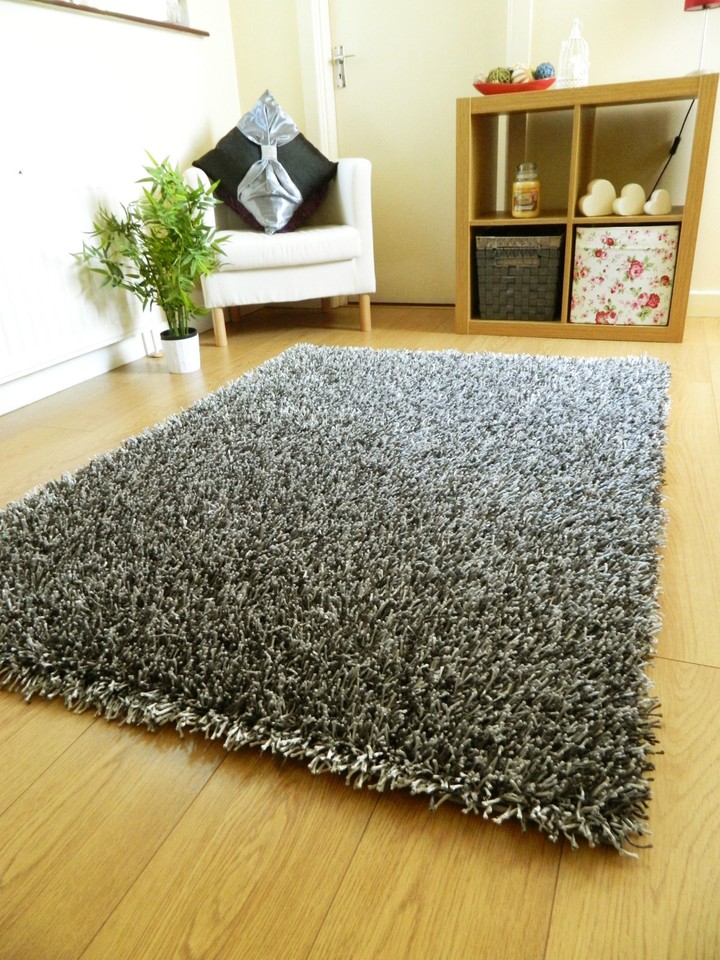 New Modern Colourful Silky Strands Spaghetti Shaggy Rug Runners | eBay