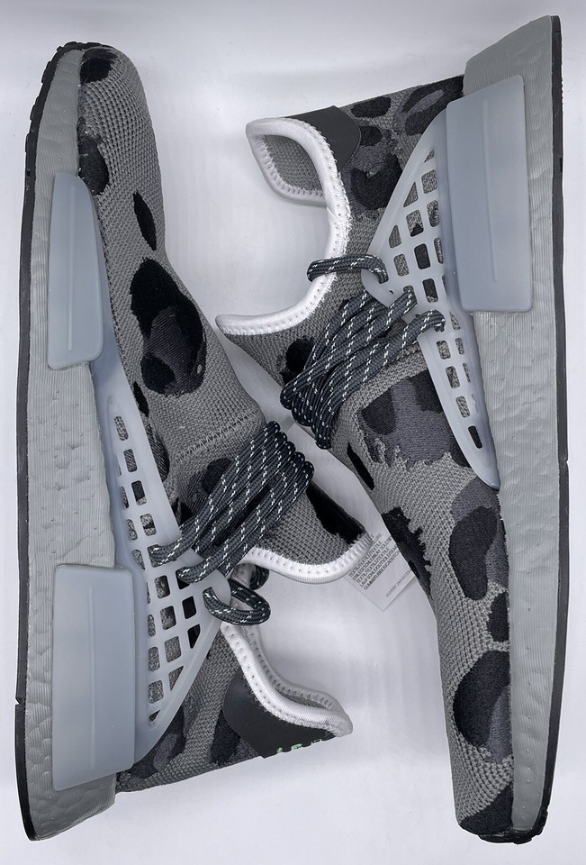 adidas Pharrell x NMD Human Race Animal Print Ash ID1531 Size 8.5 NWOB ...