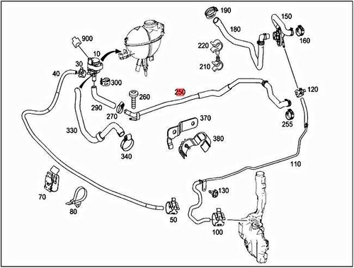 Genuine MERCEDES A207 C204 C207 S204 W204 W207 X204 Return Hose ...