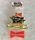 Vintage Budweiser Lapel Pin Lot Bud Light Pinback Red Bow tie Beer ...