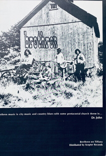 BRETHREN 1970 original POSTER ADVERT Tiffany MIKE GARSON David Bowie Dr ...