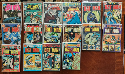 16 LOT BATMAN 1970-1974 DC Comic 226-259 BRONZE AGE Penguin ManBat Two ...