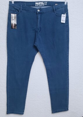 Pastel Women's Plus Size 24 Jeans Classic Essential High Rise Stretch ...