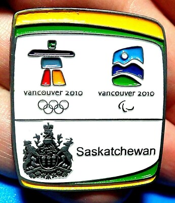 RARE SASKATCHEWAN 2010 VANCOUVER CANADA OLYMPIC GAMES PIN 2026 TRADER ...