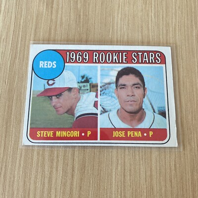 1969 Topps #339 Reds Rookies - Steve Mingori/Jose Pena RC Cincinnati ...