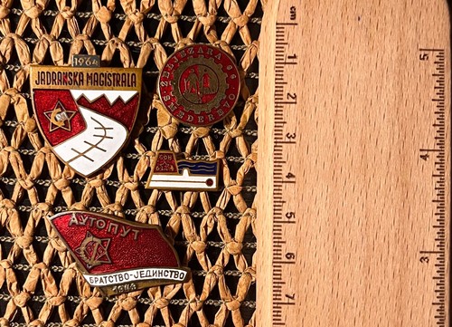 Yugoslav work actions labor badges 4 pieces SFRY Yugoslavia | eBay