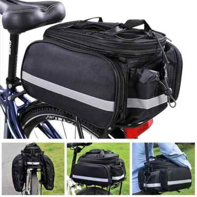 Waterproof Bike Pannier MTB Bicycle Rack Pack Carrier Bag Trunk Bag ...