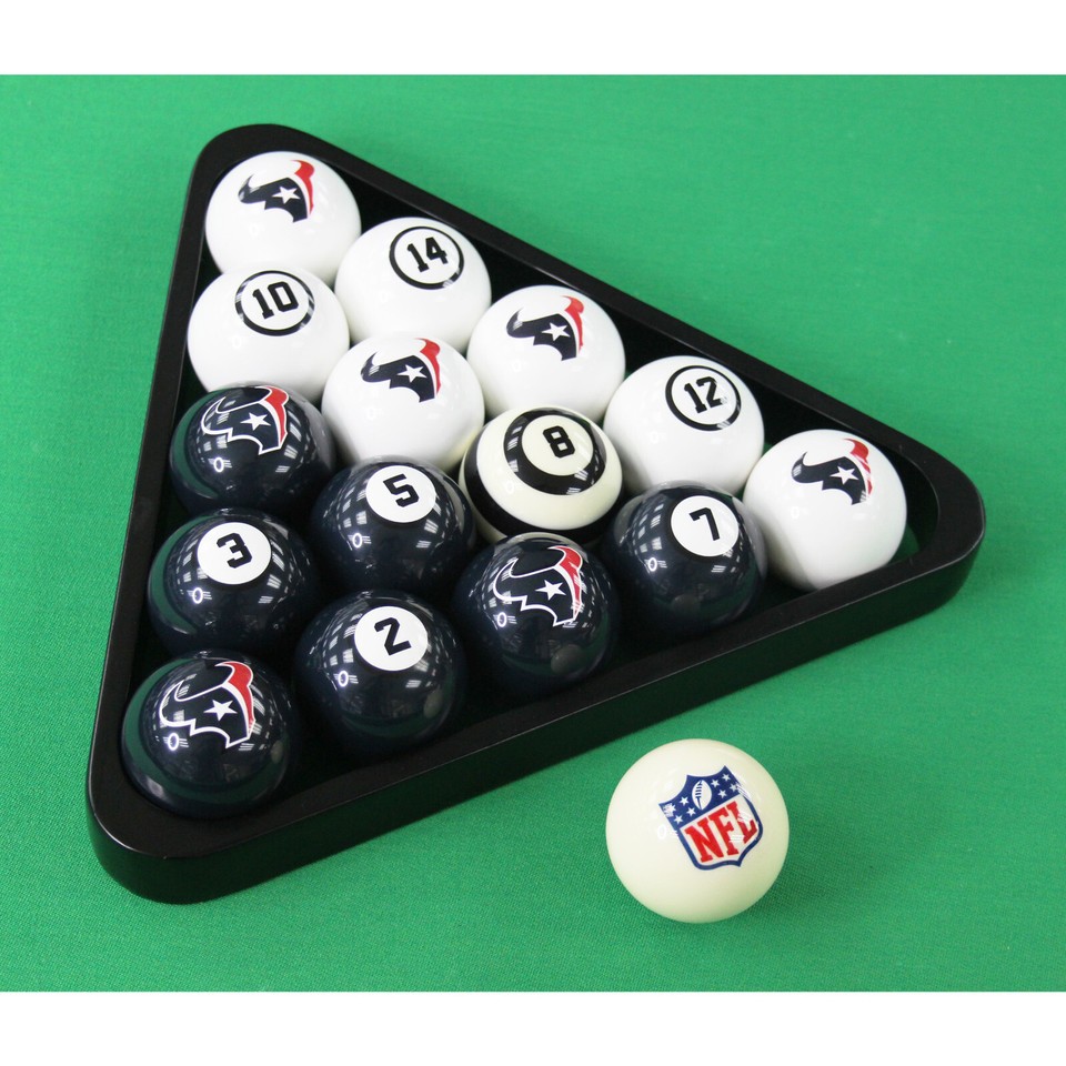 NFL Licensed Pool Ball Set with Numbers /4 TEAMS AVAILABLE | eBay