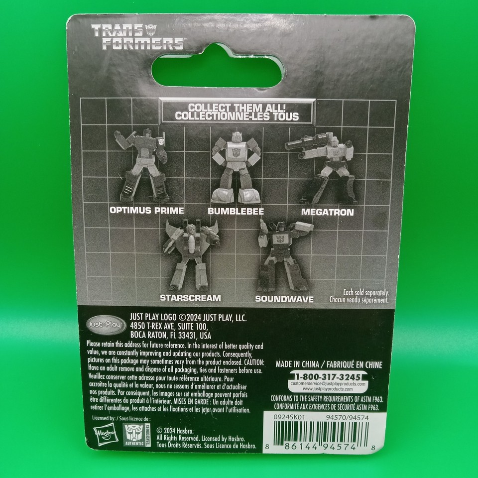 Just Play Mini Collectible Transformer Figures-Soundwave-Bonus Card ...