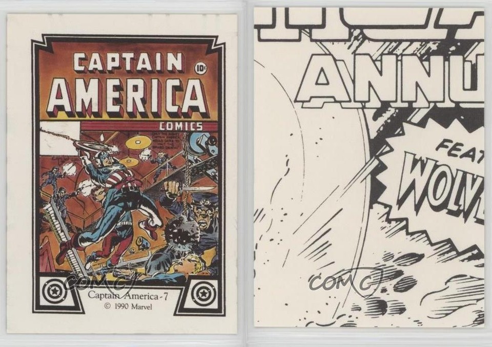 1990 Comic Images Marvel Captain America Captain America Issue 7 #7 ...