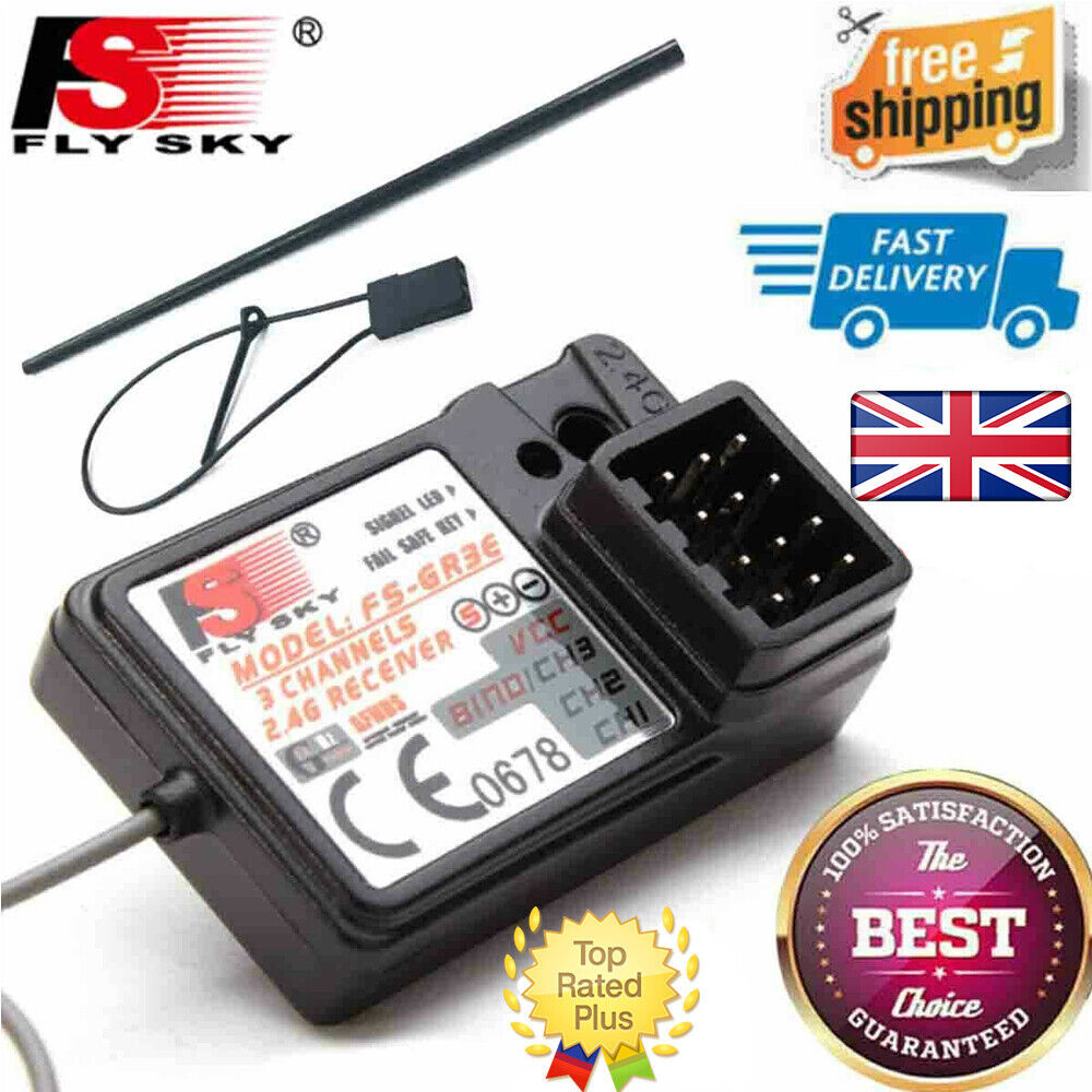 Flysky FS-GR3E 3CH Receiver For FS-GT2 FS-GT2B FS-GT3B FS-GT3C FZ-IT4S ...
