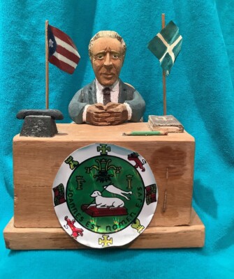 Sen. Ruben Berrios Martinez vintage wood carving by Jose Negron Puerto ...