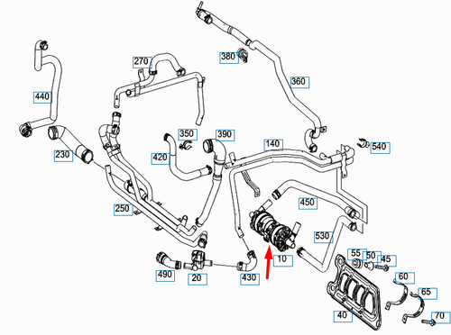 MERCEDES-BENZ A-CLASS W169 Circulation Water Motor A0005000486 New ...
