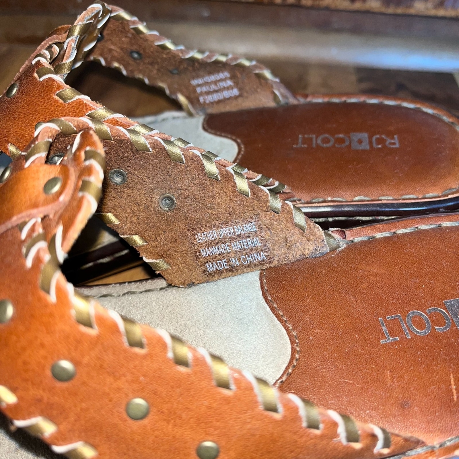 RJ Colt Paulina Brown Western Coastal y2k Chunky Sand… - Gem