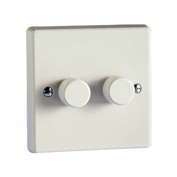 VARILIGHT V-pro Series White LED Double Dimmer Switch 1 or 2 Gang X 3 ...