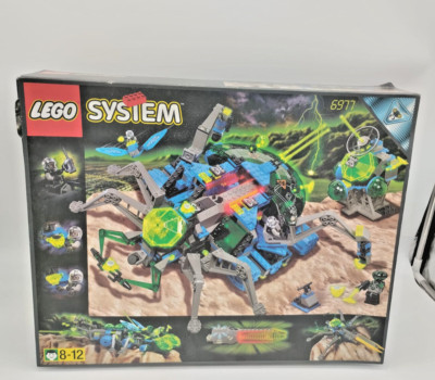 LEGO 6977 Space Insectiods Arachnoid Star Base OVP TRAY GOOD Schachtel ...