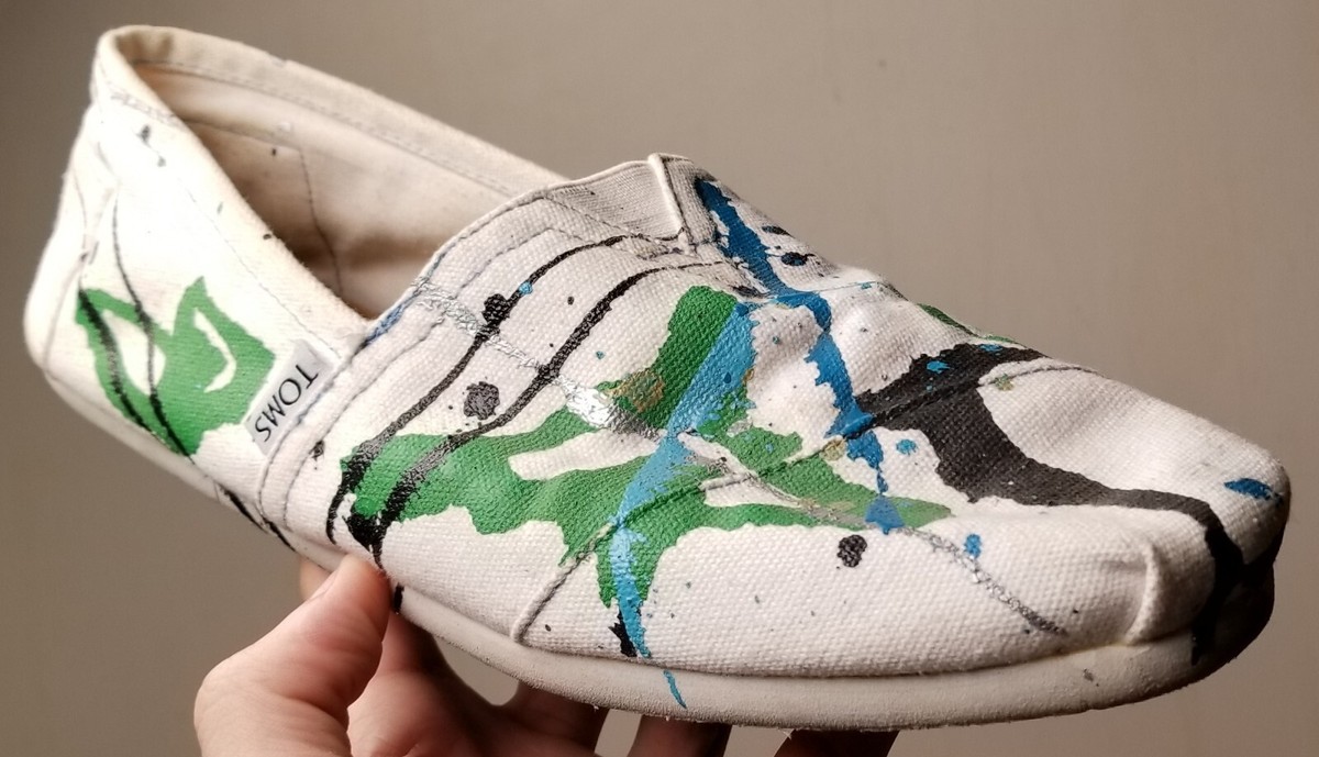 Custom Painted Toms Shoes