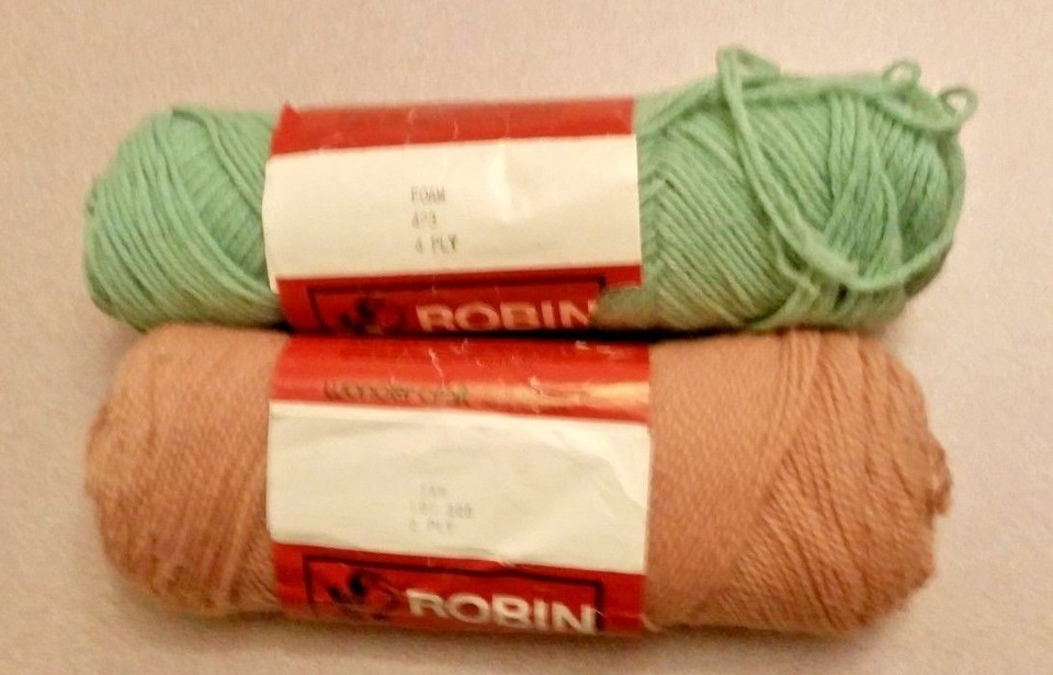 Robin knitting yarn worsted weight acrylic 2 3oz skeins NEW! | eBay