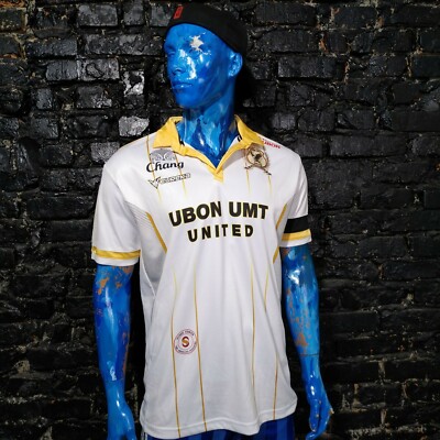 Ubon United F.C Jersey Football Shirt White Gold Eureka Chang Mens Size 2XL | eBay