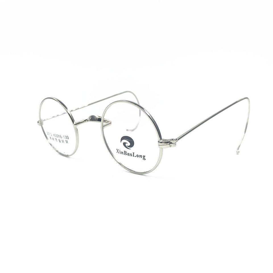Vintage Round Antique Wire Rim Eyeglass Frames Flexible Full Rim ...