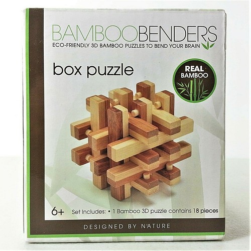 New Bamboo Benders 3-D BOX Puzzle Made From Real Bamboo Level: Hard ...
