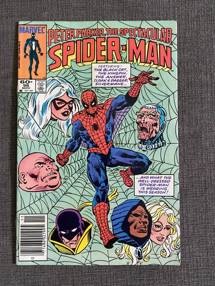 Peter Parker The Spectacular Spider-Man #96 CLOAK & DAGGER, BLACK CAT ...