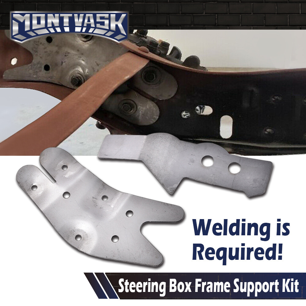 Steering Box Frame Support Bracket Kit Fit For 1973-1987 Chevy GMC C/K ...