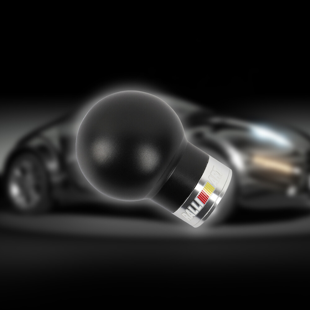 Ralliart Aluminum Black Round Racing Club Style Gear Shift Knob for ...