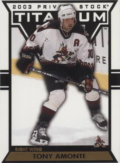2002-03 Pacific Private Stock Titanium - Tony Amonte #77 for sale ...