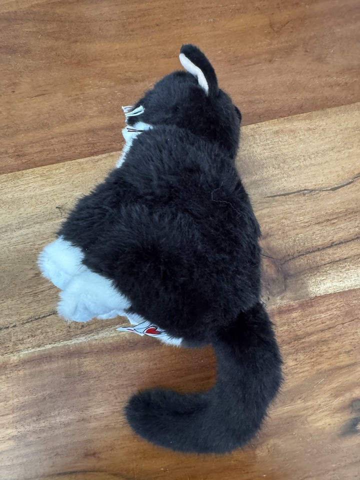 Ganz Signature Tuxedo Cat Webkinz NO CODE Realistic Stuffed Animal ...