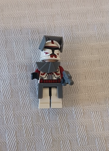 Lego COMMANDER FOX MiniFig Mini Figure Armor Gun Shield STAR WARS 7681 ...