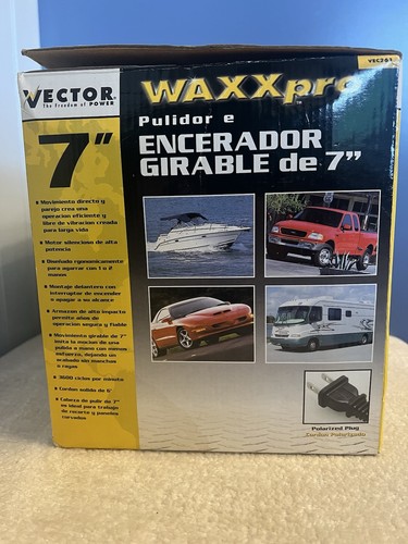 Vector Waxx Pro Random Orbital 7” Waxer/Polisher VEC261 Unused In Box ...