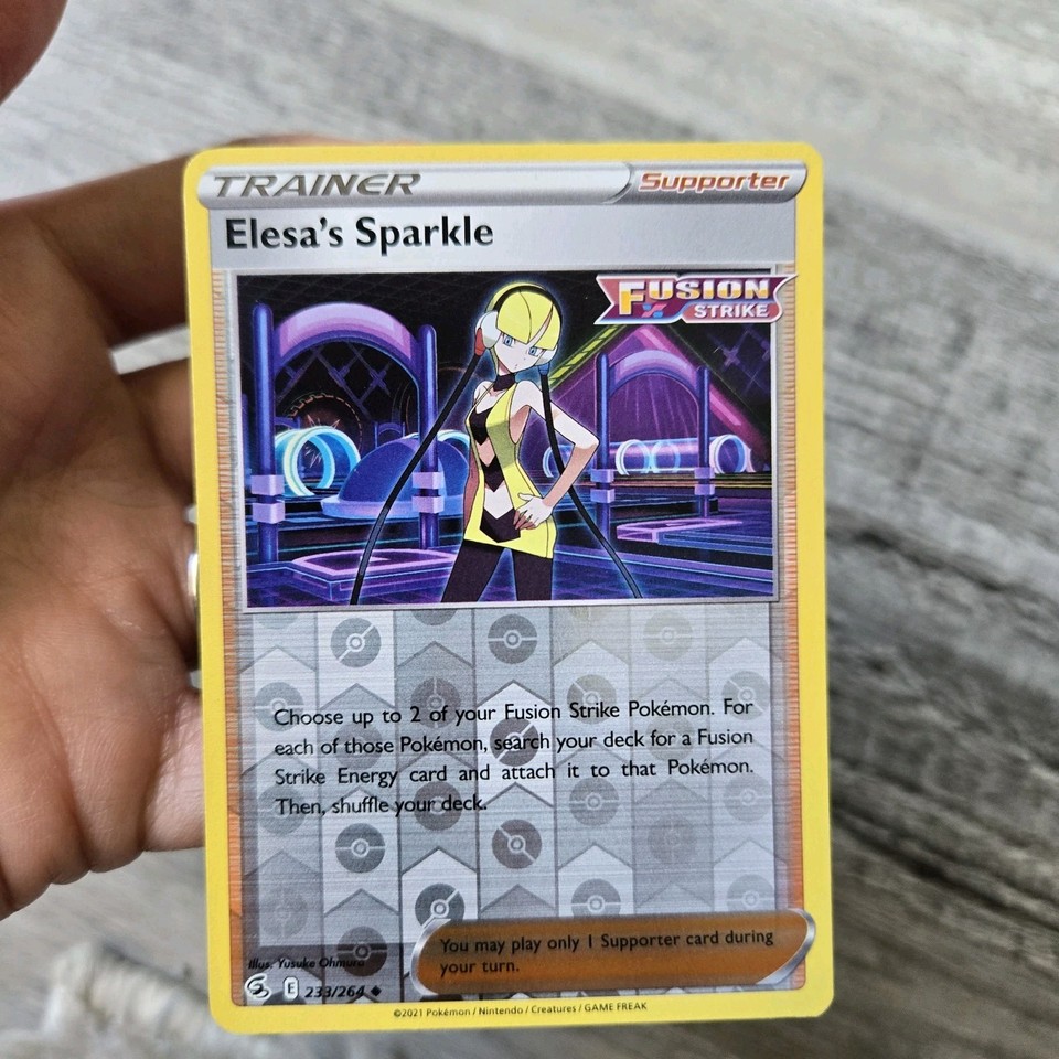 Pokemon TCG Elesa’s Sparkle 233/264 Uncommon TRAINER SUPPORTER Pokémon ...